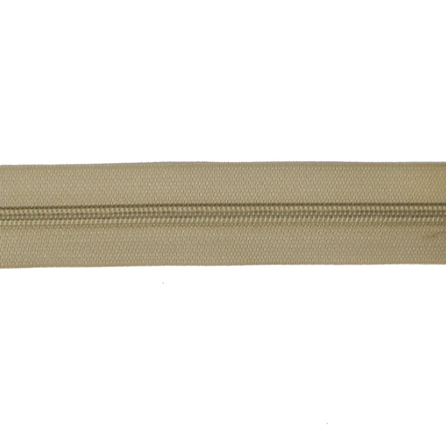 Coil Zipper Chain #5 Beige