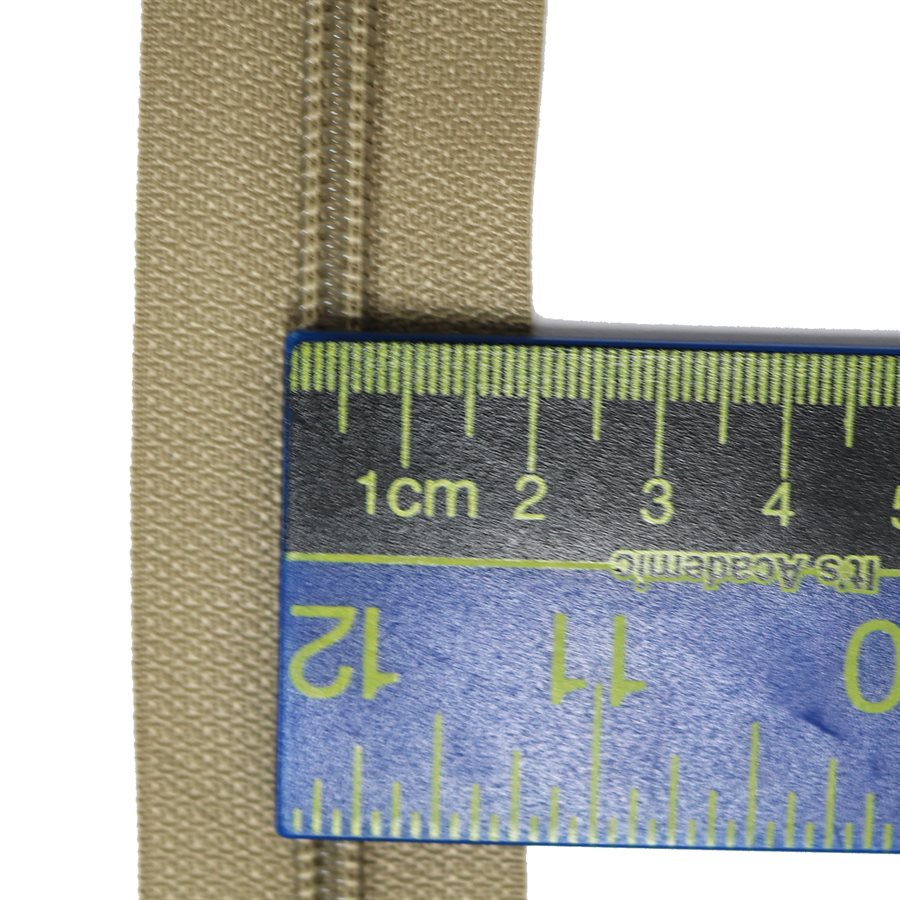 Coil Zipper Chain #5 Beige