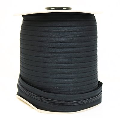 Coil Zipper Chain #10 Black