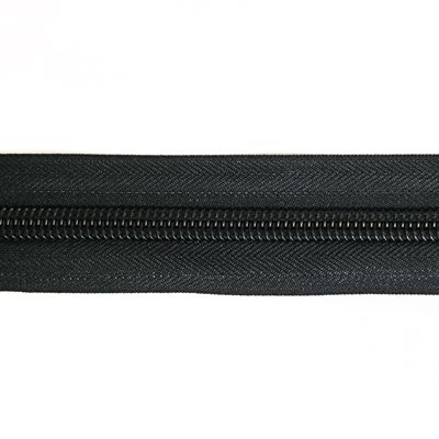 Coil Zipper Chain #10 Black