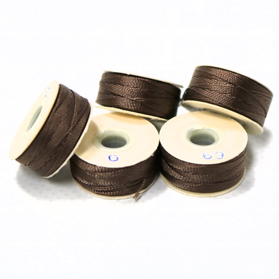 High-Spec Nylon Bobbins B69 M Style Brown