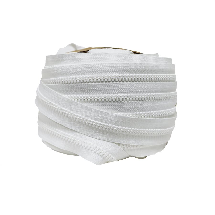 Marine Zipper Chain #8 White