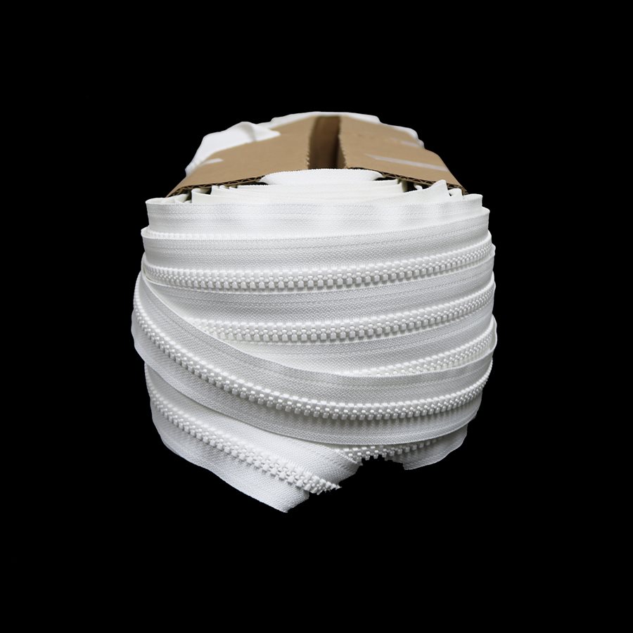 Marine Zipper Chain #8 White