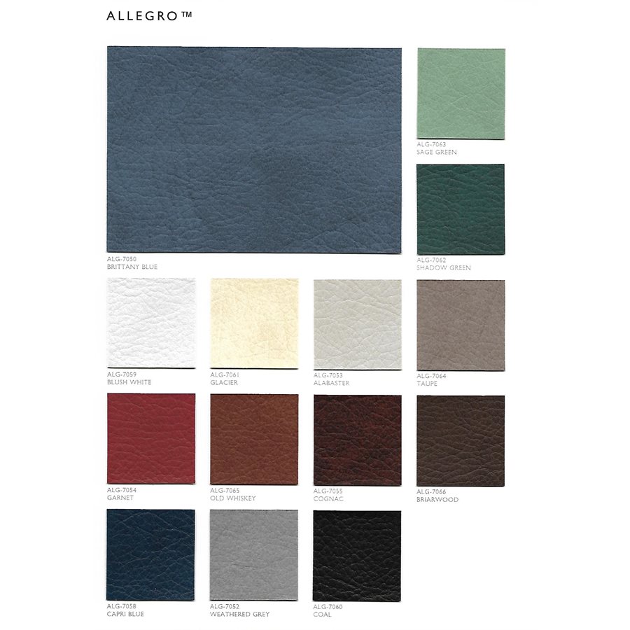 Sample Card of Spradling Allegro Marine Vinyl