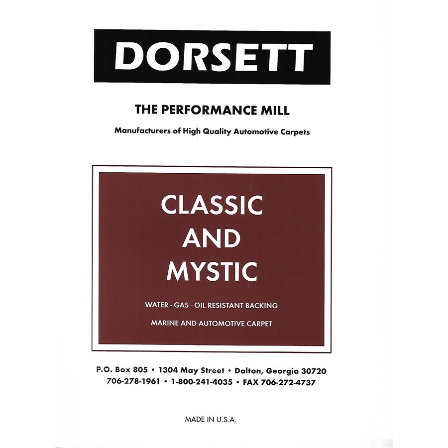 Mystic Marine Carpet Sample Card