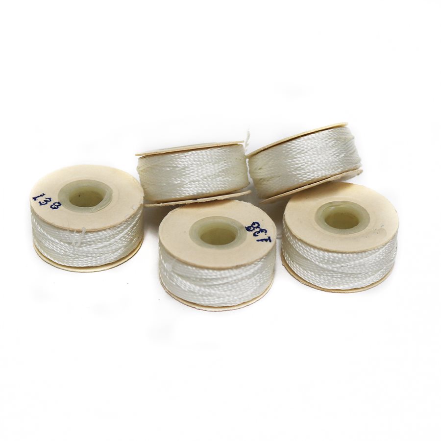 Sunguard Polyester Bobbins B138 M Style White
